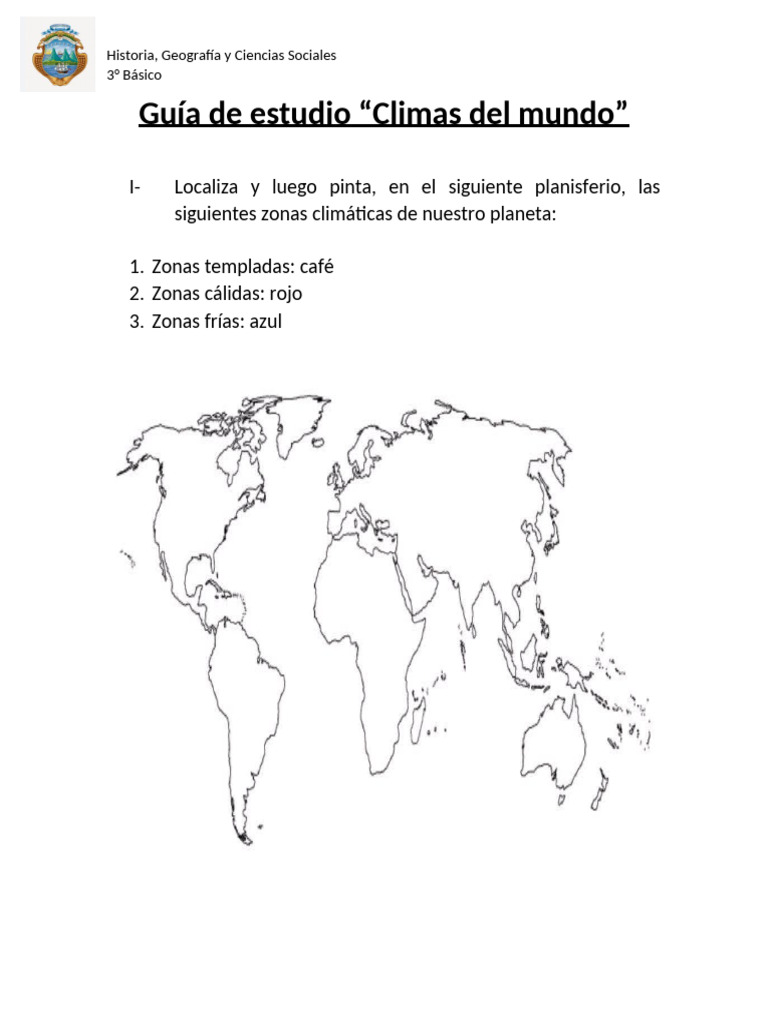 Guia Zonas Climaticas Del Mundo | PDF