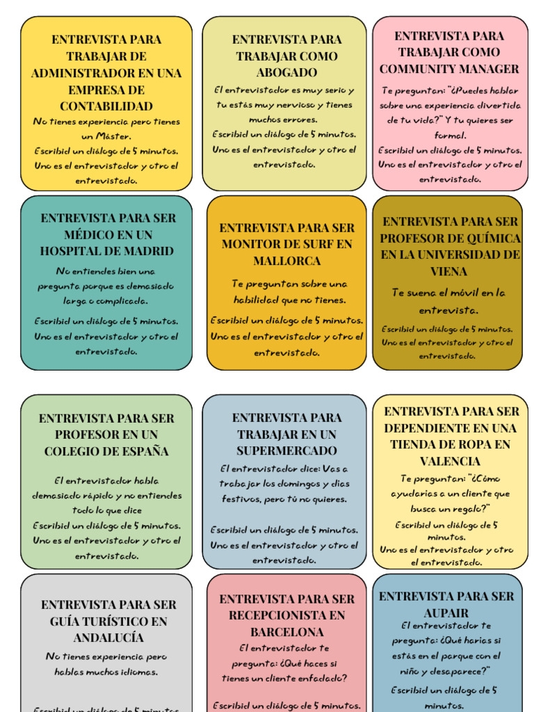 Entrevistas de Trabajo Paaren | PDF