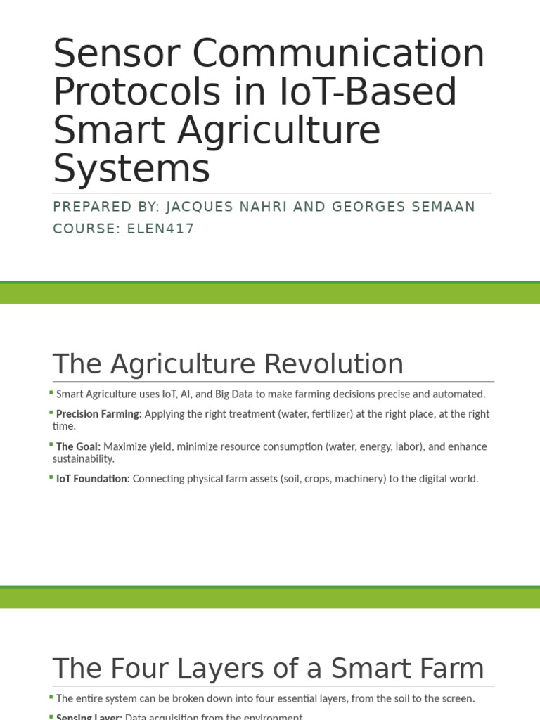 Sensor Communication Protocols in IoT-Based Smart Agriculture Systems-1 ...