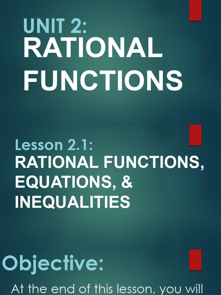 Understanding Rational Functions & Equations | PDF | Asymptote ...