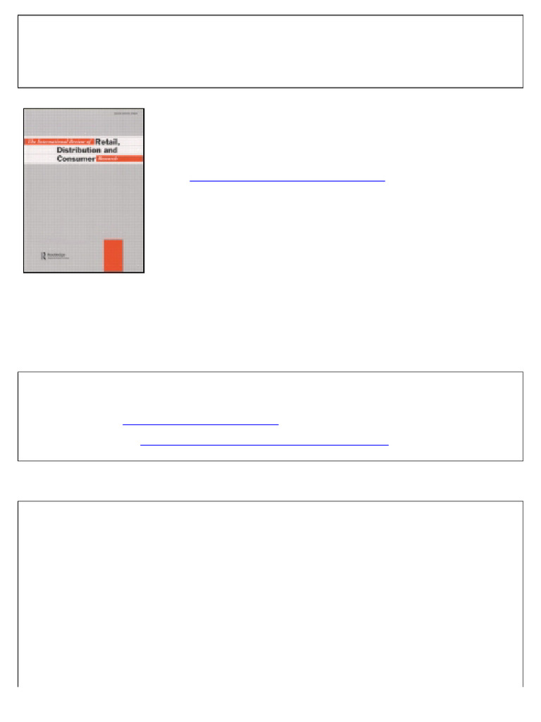 The International Review of Retail, Distribution and Consumer Research ...