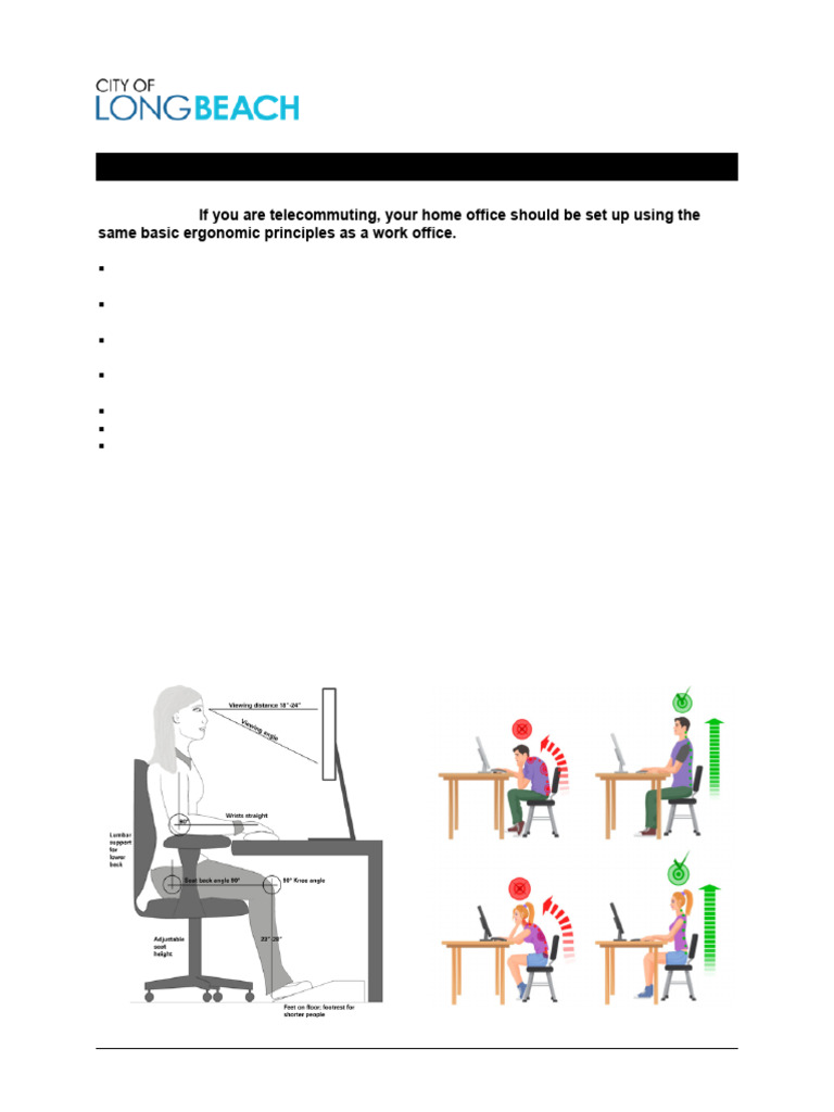 Ergonomic Workstation Setup Guide | PDF | Chair | Computer Keyboard