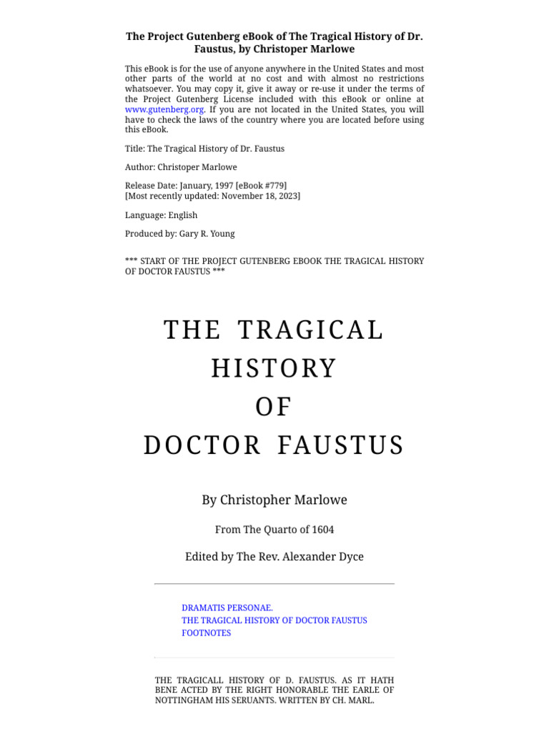 DR Faustus | PDF