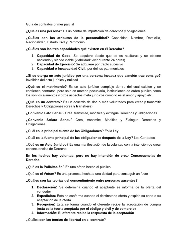 Guía de Contratos y Actos Jurídicos | PDF | Derecho privado | Ley común