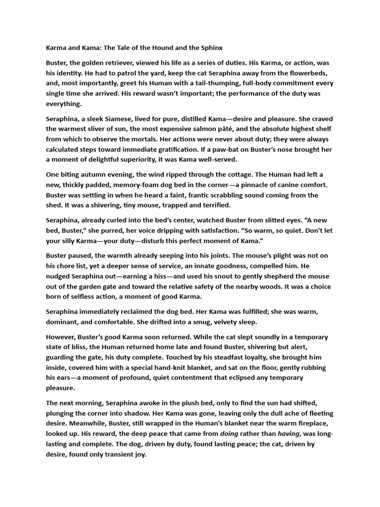 The Tale of The Hound and The Sphinx | PDF