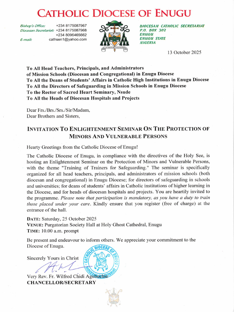 Invitation - Heads of Schools-1 | PDF