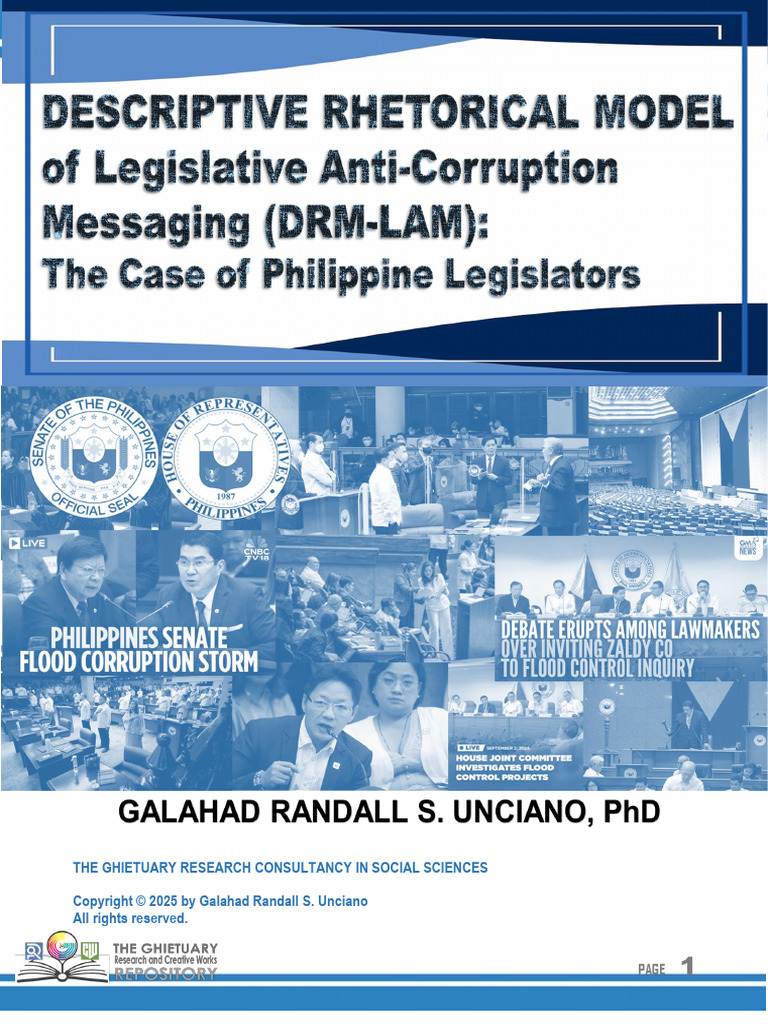 Descriptive Rhetorical Model of Legislative Anti-Corruption Messaging ...