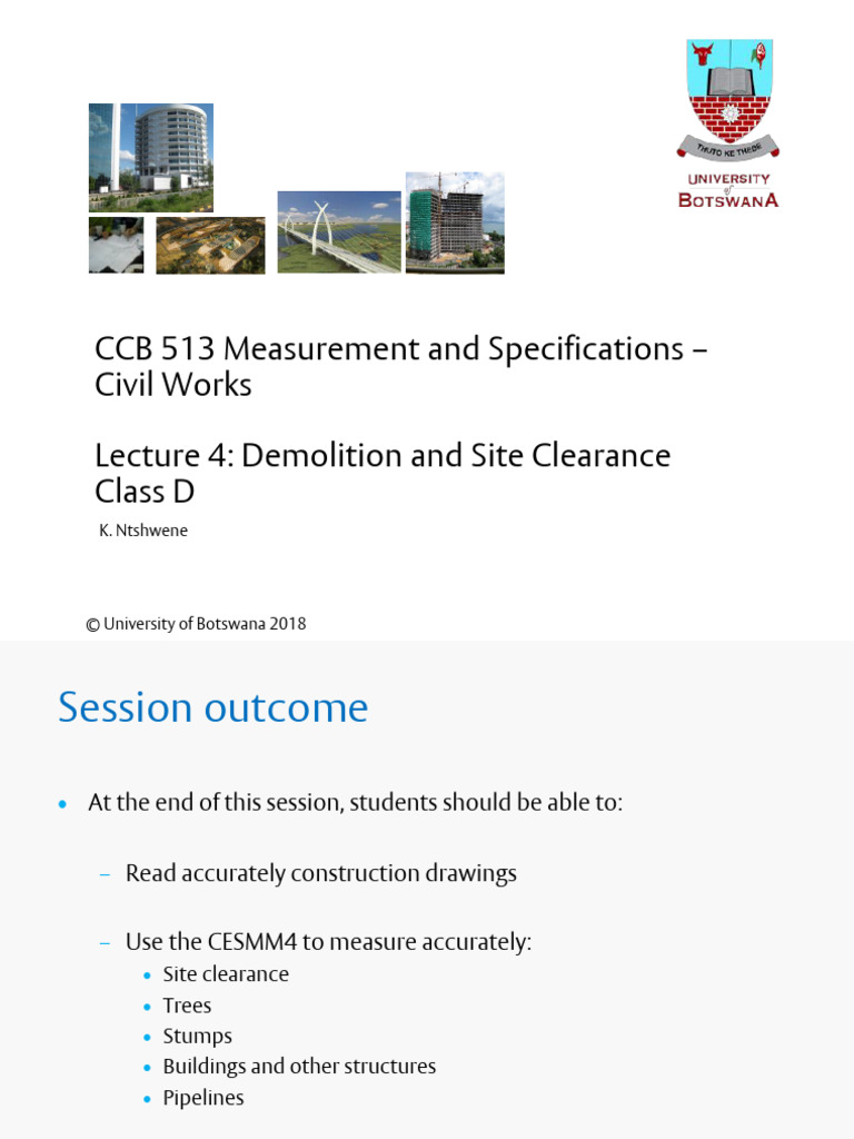 Demolition and Site Clearance Overview | PDF