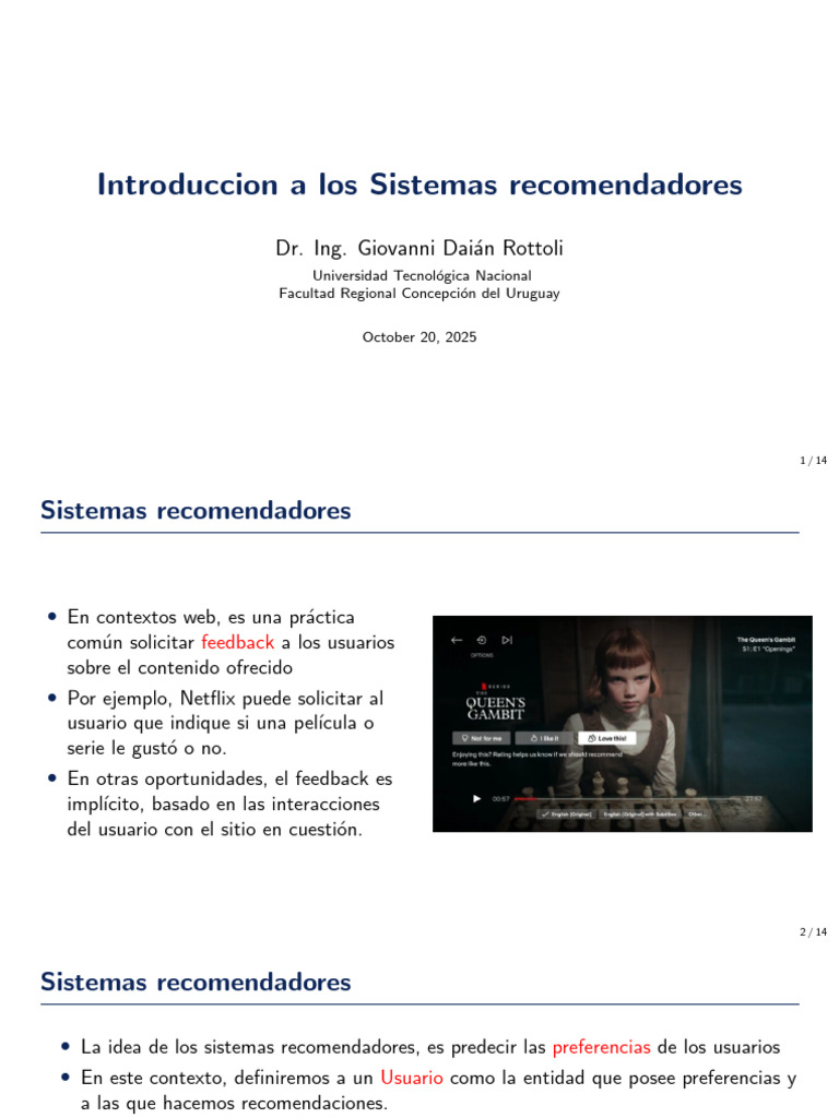 Ciencia de Datos Sistemas Recomendadores | PDF | Usuario (informática ...