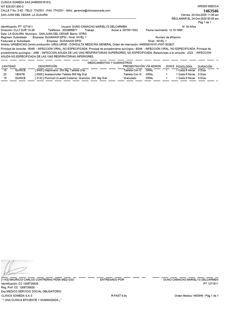 Marielys Duno Formula | PDF | Cuidado de la salud | Medicina CLINICA