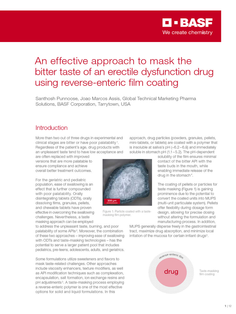 An Effective Approach To Mask The Taste of Drug A4 Web MarComm 2024 ...