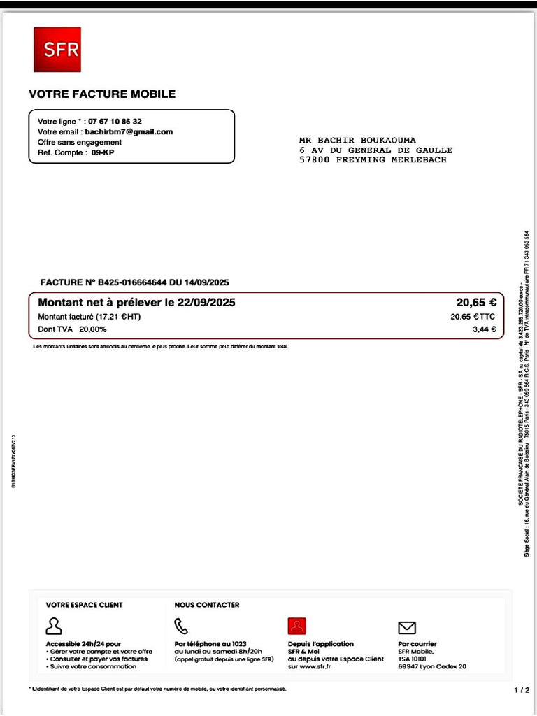 Facture Mobile | PDF