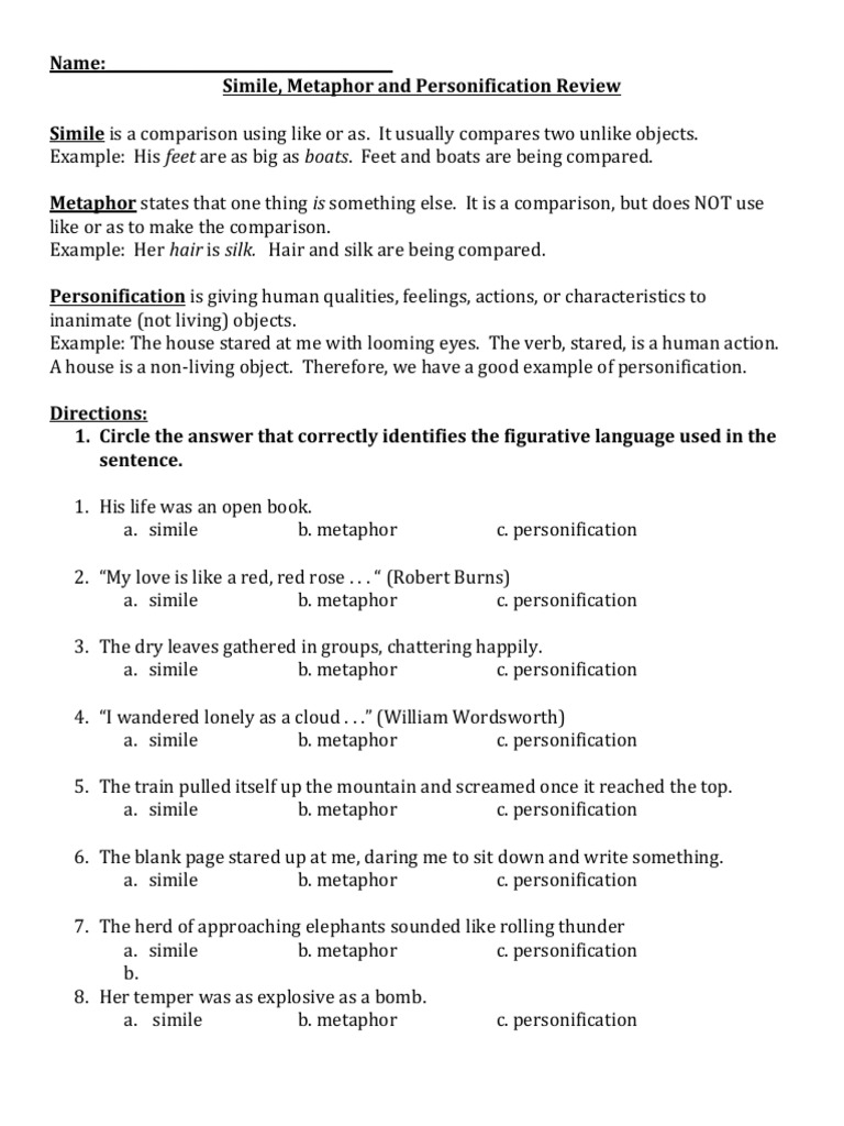 Identifying Similes and Metaphors | PDF | Metaphor | Chess