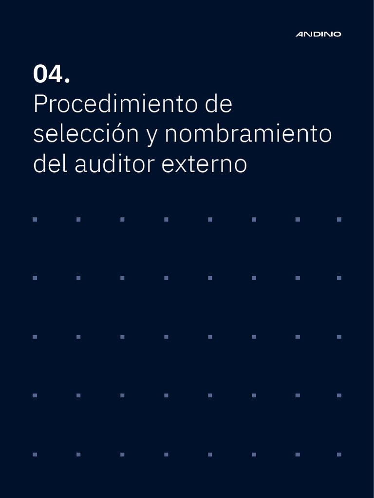 Selección del Auditor Externo en Perú | PDF | Contralor | Auditoría