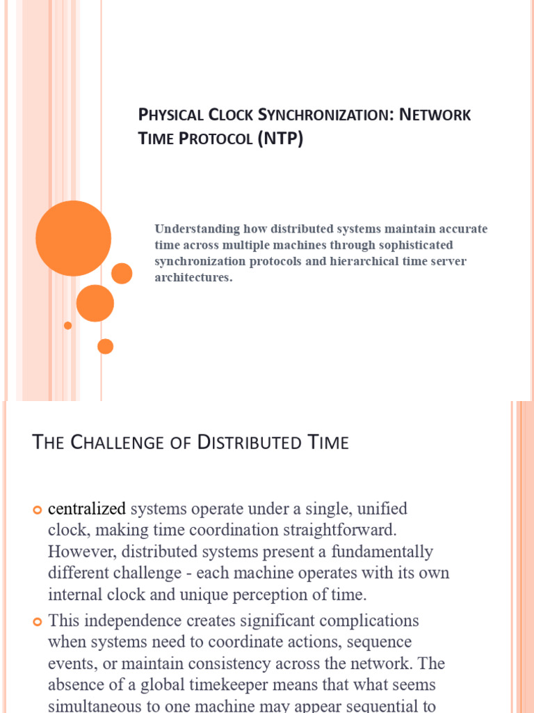 Physical Clock Synchronization | PDF