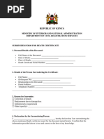SHA Application Form | PDF