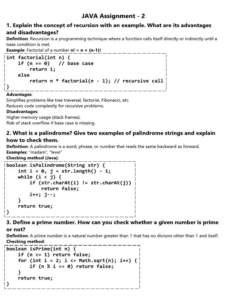 Java Assighment 2 | PDF