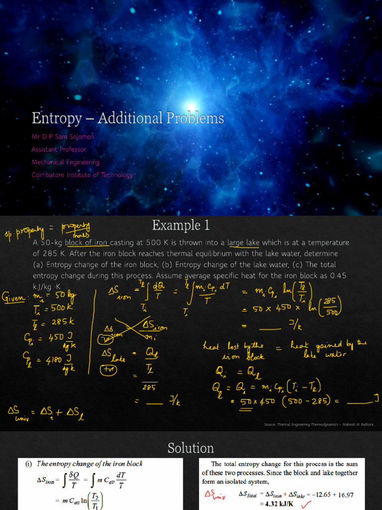 Entropy Additional Problems | PDF
