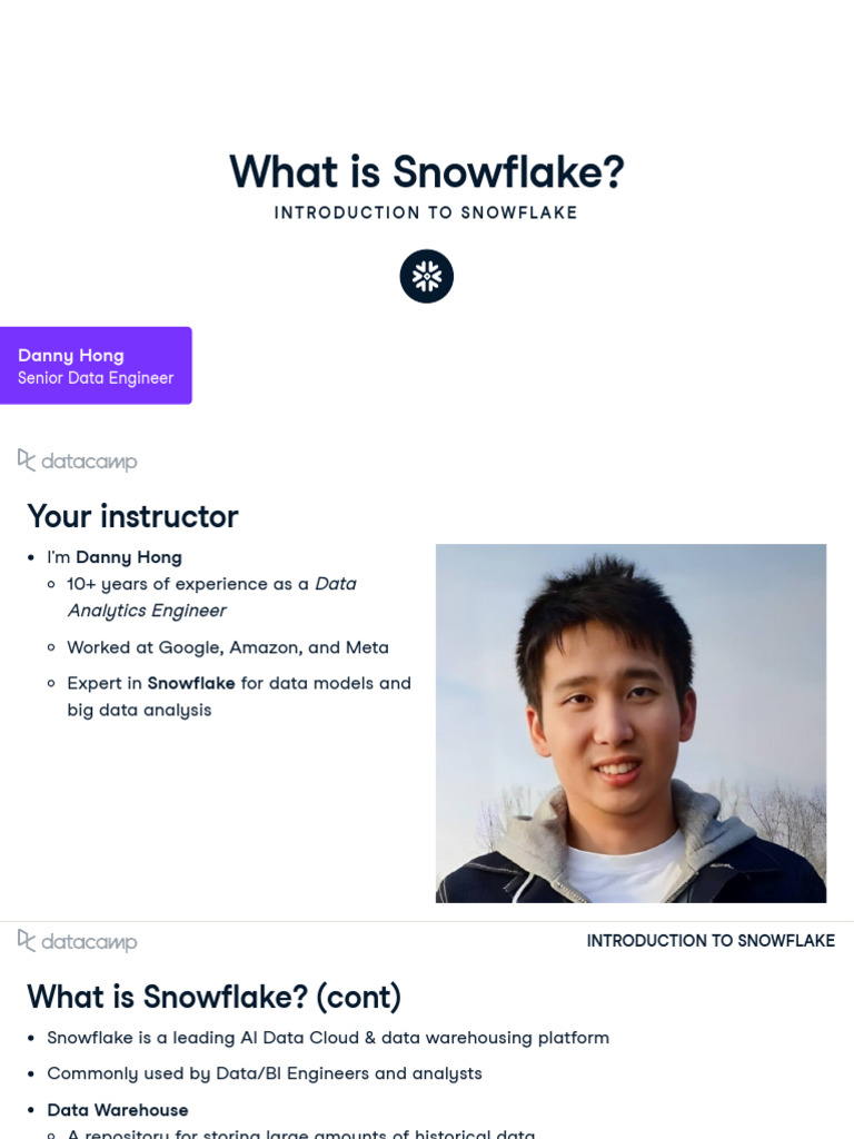 Introduction To Snowflake UI | PDF | Databases | Data Warehouse