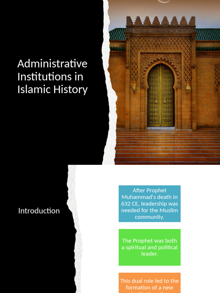 Islamic Administrative Institutions Overview | PDF | Caliphate | Shura