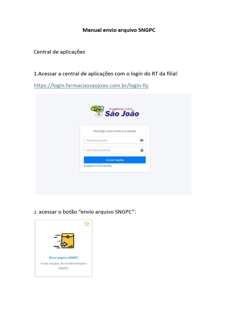 Guia de Envio de Arquivo SNGPC | PDF