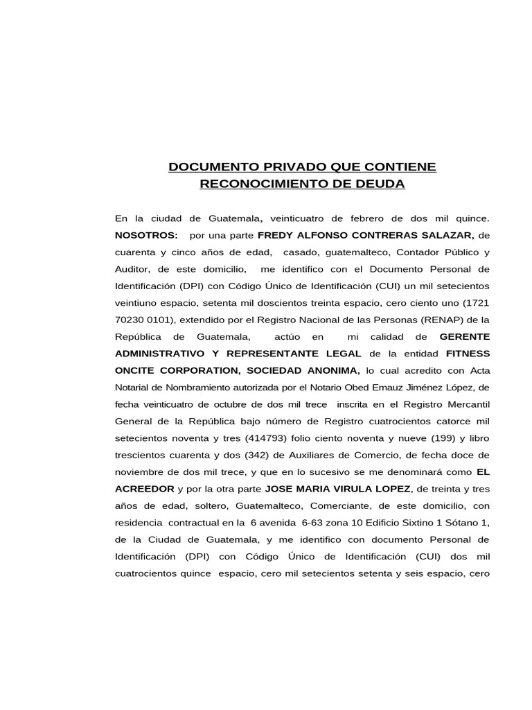 Contrato Jose Maria Virula Lopez | PDF | Pagos