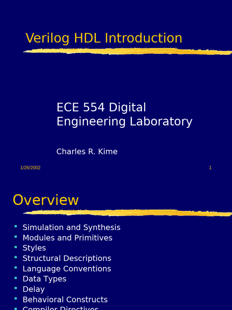 Verilog Book | PDF | Parameter (Computer Programming) | Computer Engineering