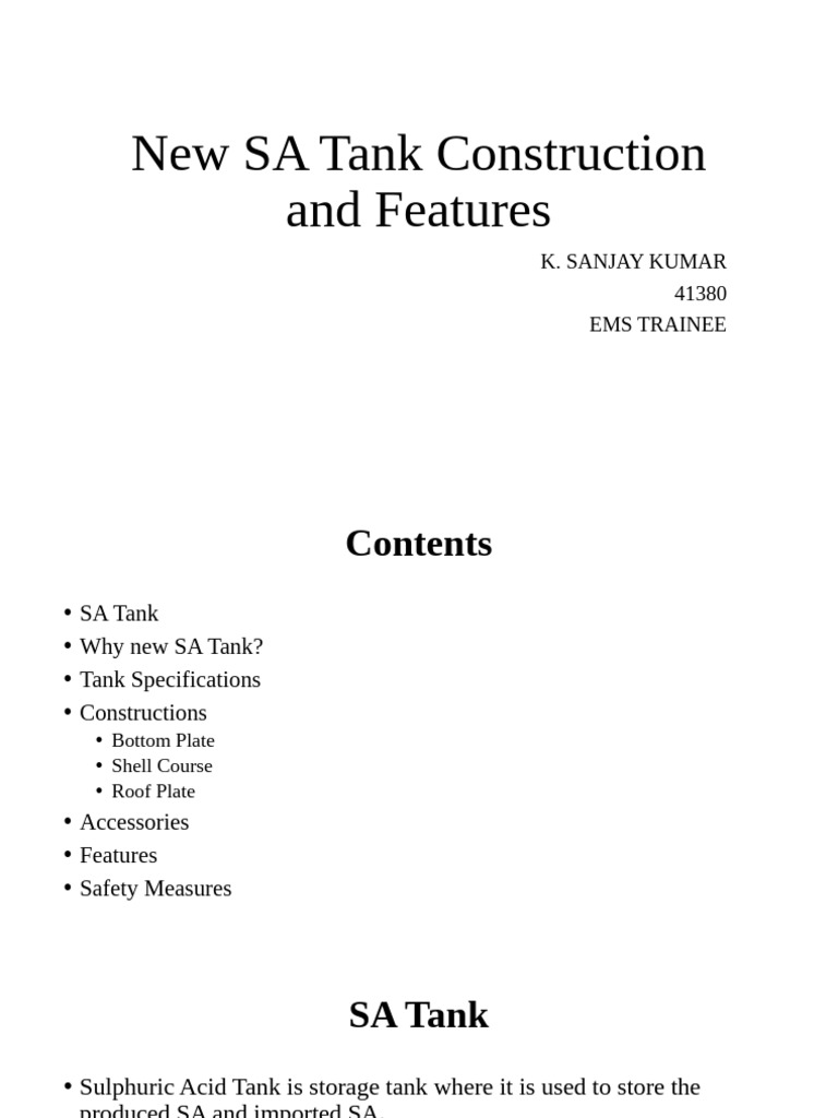 New SA Tank | PDF | Mechanical Engineering | Gases