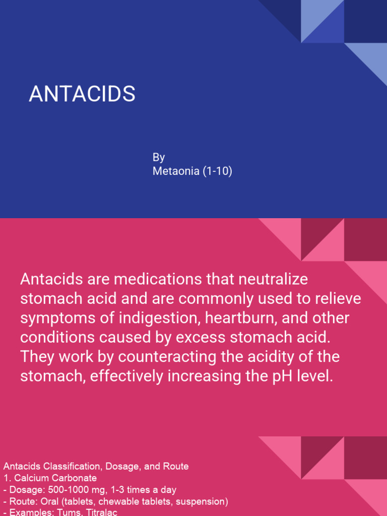 Antacids | PDF | Chemical Compounds | Chemical Substances