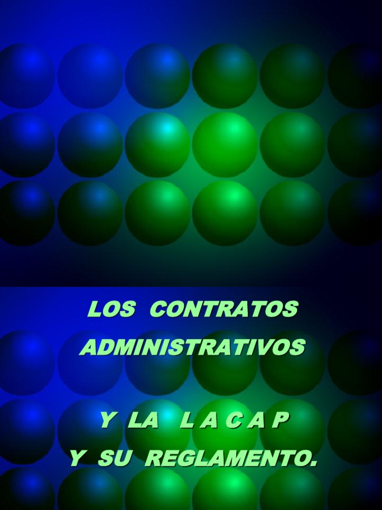 Contratos Administrativos y LACAP: Análisis | PDF | Administración ...