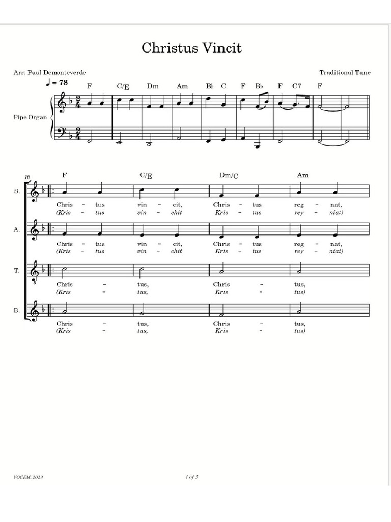 Cristus Vincit 023353 | PDF