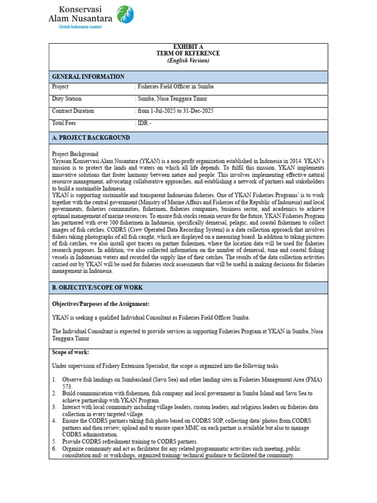 Term of Reference Eng 1748249969 | PDF | Taxes | Value Added Tax