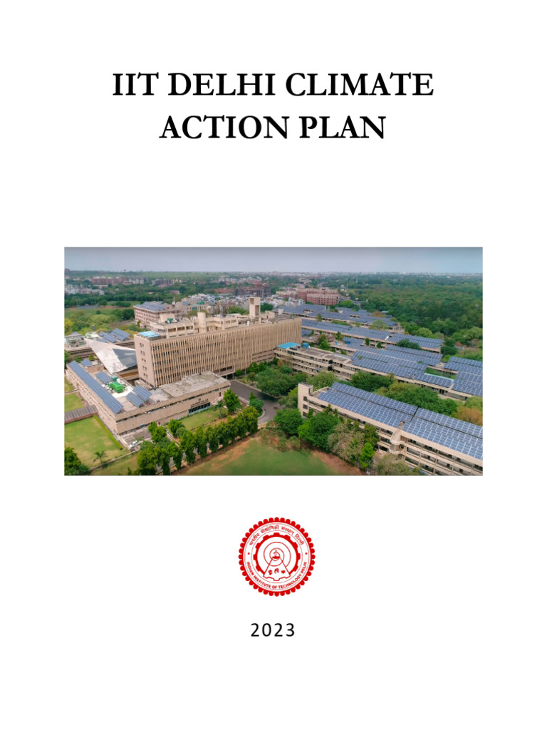 Climate Action IITD 2023 | PDF | Climate Change Mitigation | Climate Change