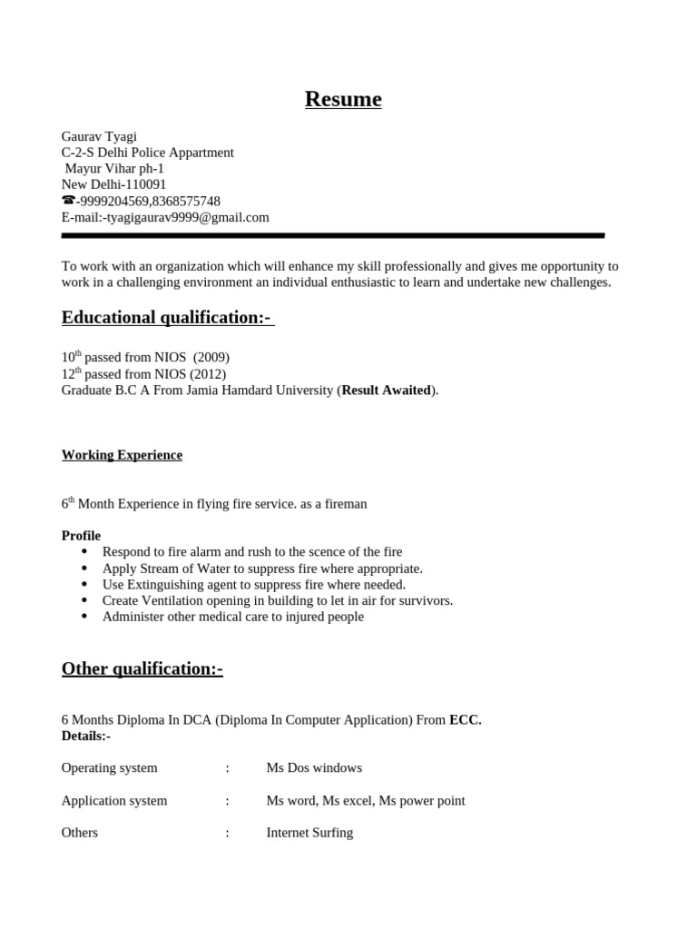 Gaurav Resume | PDF