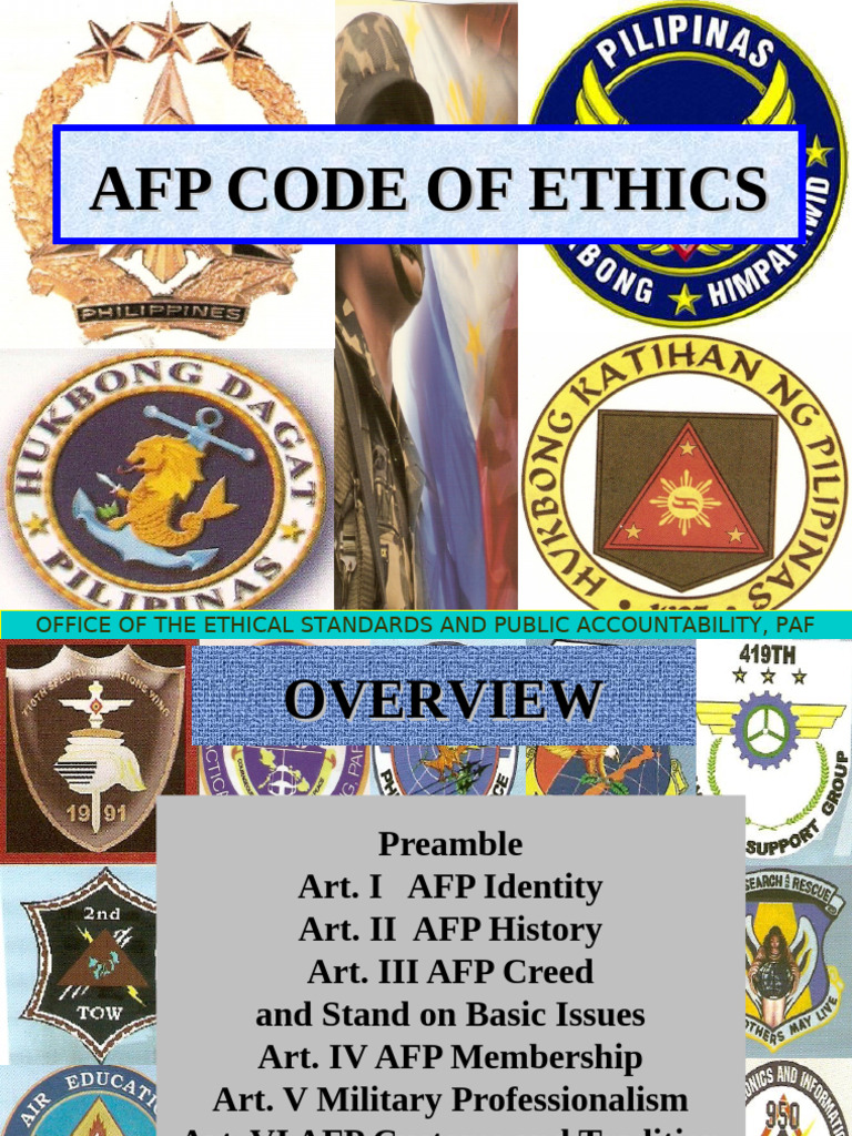 AFP Code of Ethics Overview | PDF | Value (Ethics)