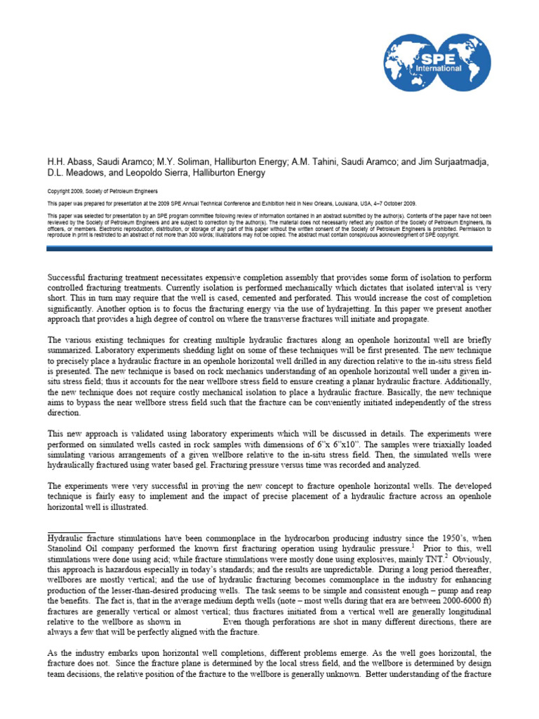SPE-124483-Orientated Fracturing A New Technique To Hydraulically ...