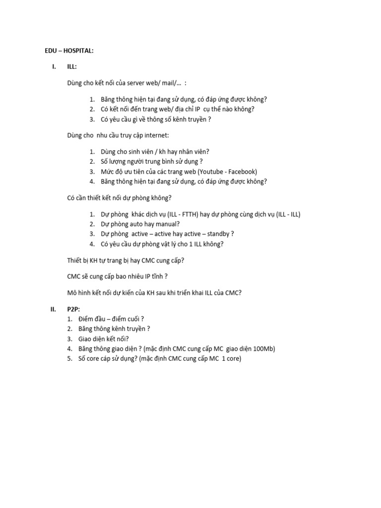 CMC - Survey Template EDU - HOS Segment | PDF