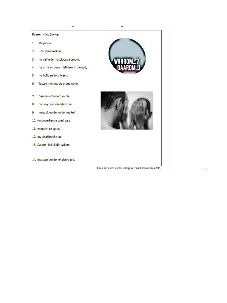 Daarom ILna Stander Gedig | PDF