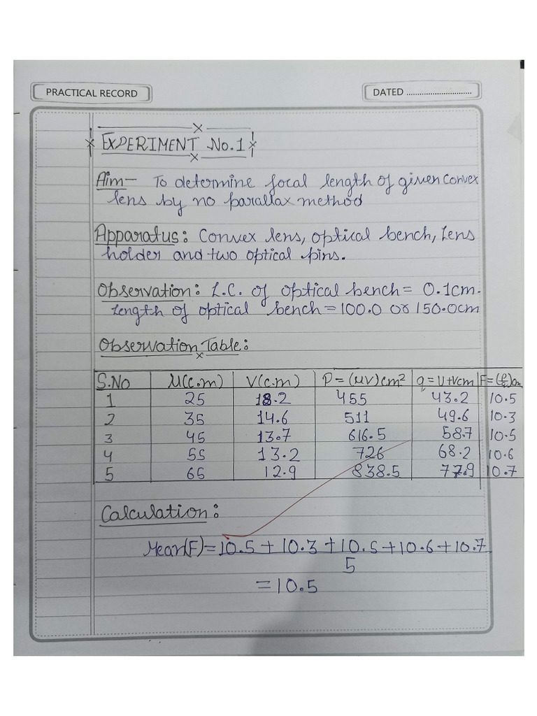Physics Xii Practical | PDF