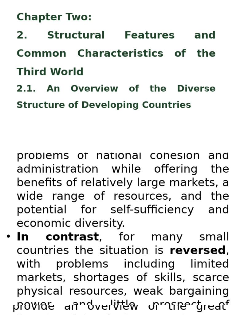Characteristics of Developing Countries | PDF | Developing Country ...
