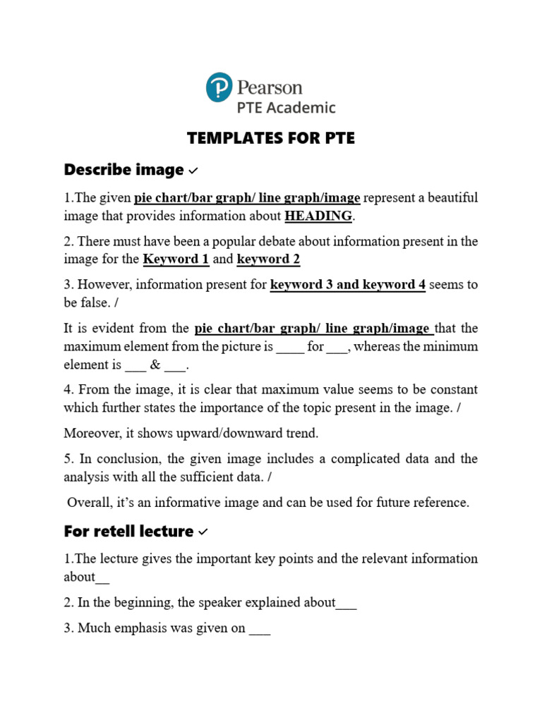 Template for Pte by Raihan | PDF