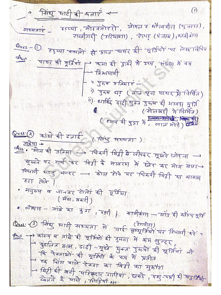 Suresh Purohit Sir Art and Culture Notes | PDF