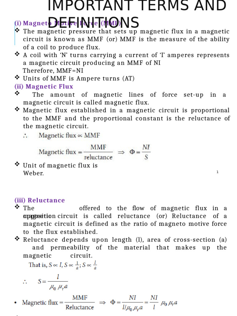 Unit-4 New Magnetic Circuits | PDF | Inductance | Inductor