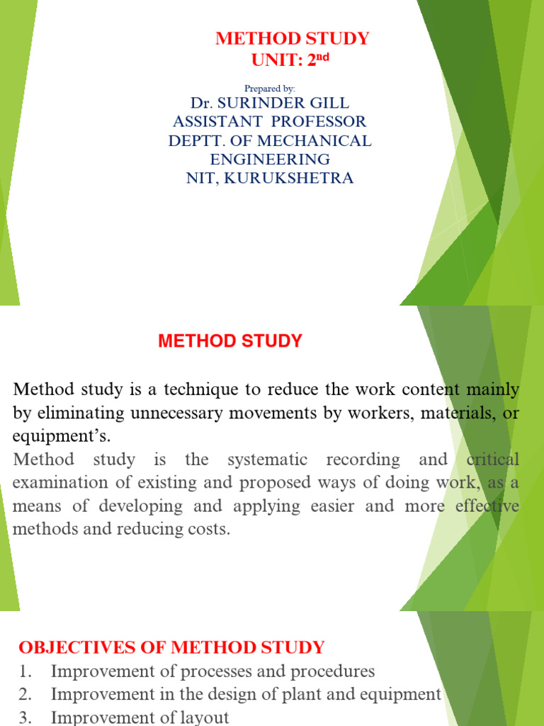 Method Study Pdf