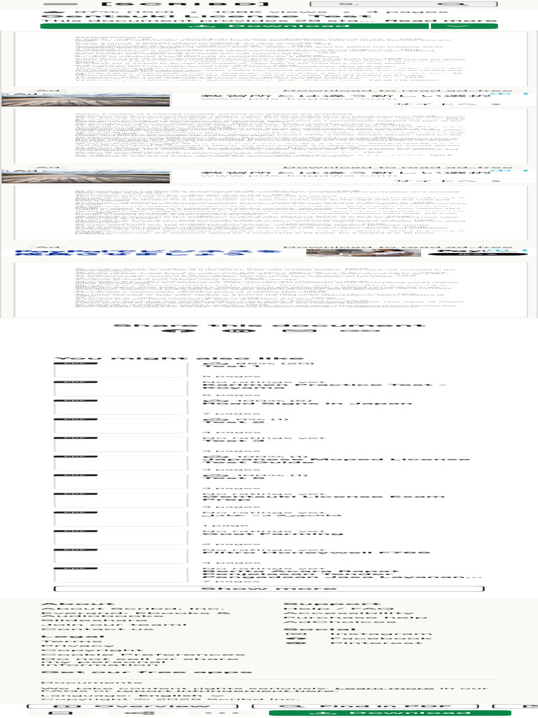 Gentsuki License Test PDF Traffic Intersection (Road) | PDF | Traffic ...