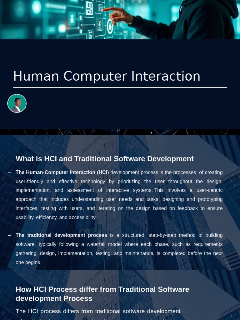 Human Computer Interaction Presentation (Autosaved) | PDF | Usability | Human–Computer Interaction