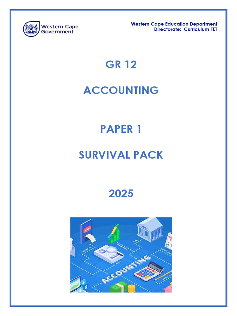Grade 12 Paper 1 Survival Pack | PDF | Dividend | Debits And Credits