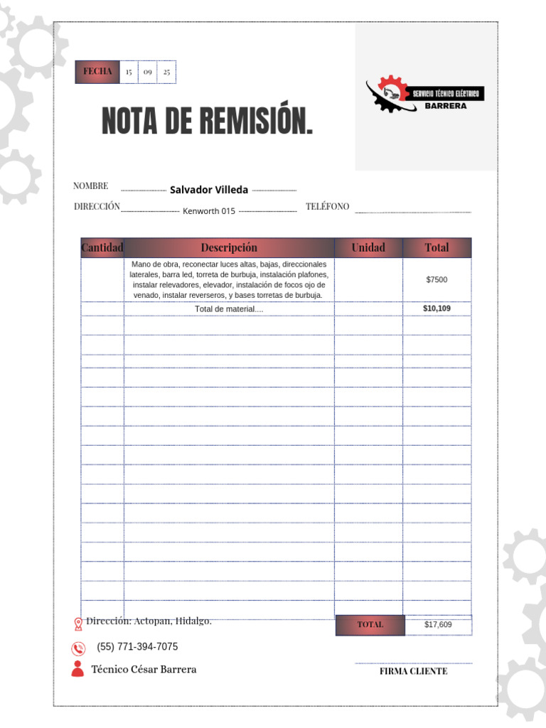 Factura Comercial Simple Con Logo Azul y Blanco | PDF
