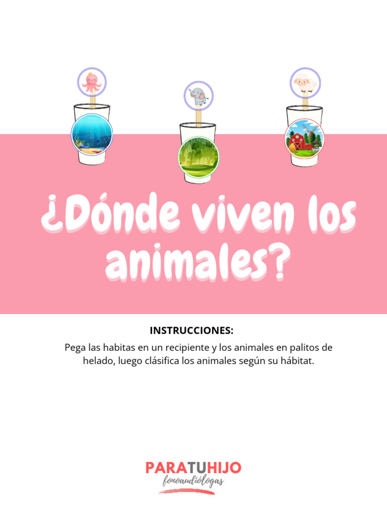 ¿Dónde Viven Los Animales | PDF