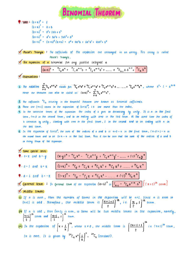 Maths DPS Mumbai Formula | PDF